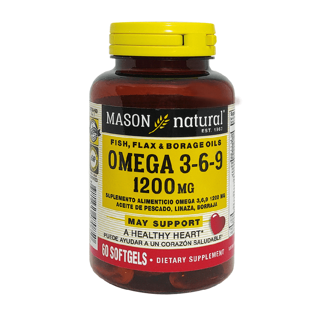 OMEGA 3-6-9 1200MG SOFTGELS X60 MASON | El Arbolito