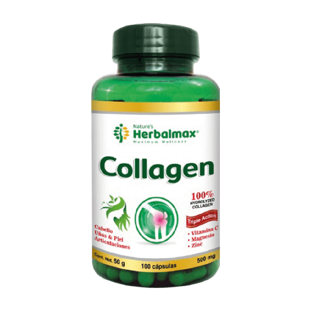 COLLAGEN 500MG CAPSULAS X100 NATURES HERBALMAX | El Arbolito
