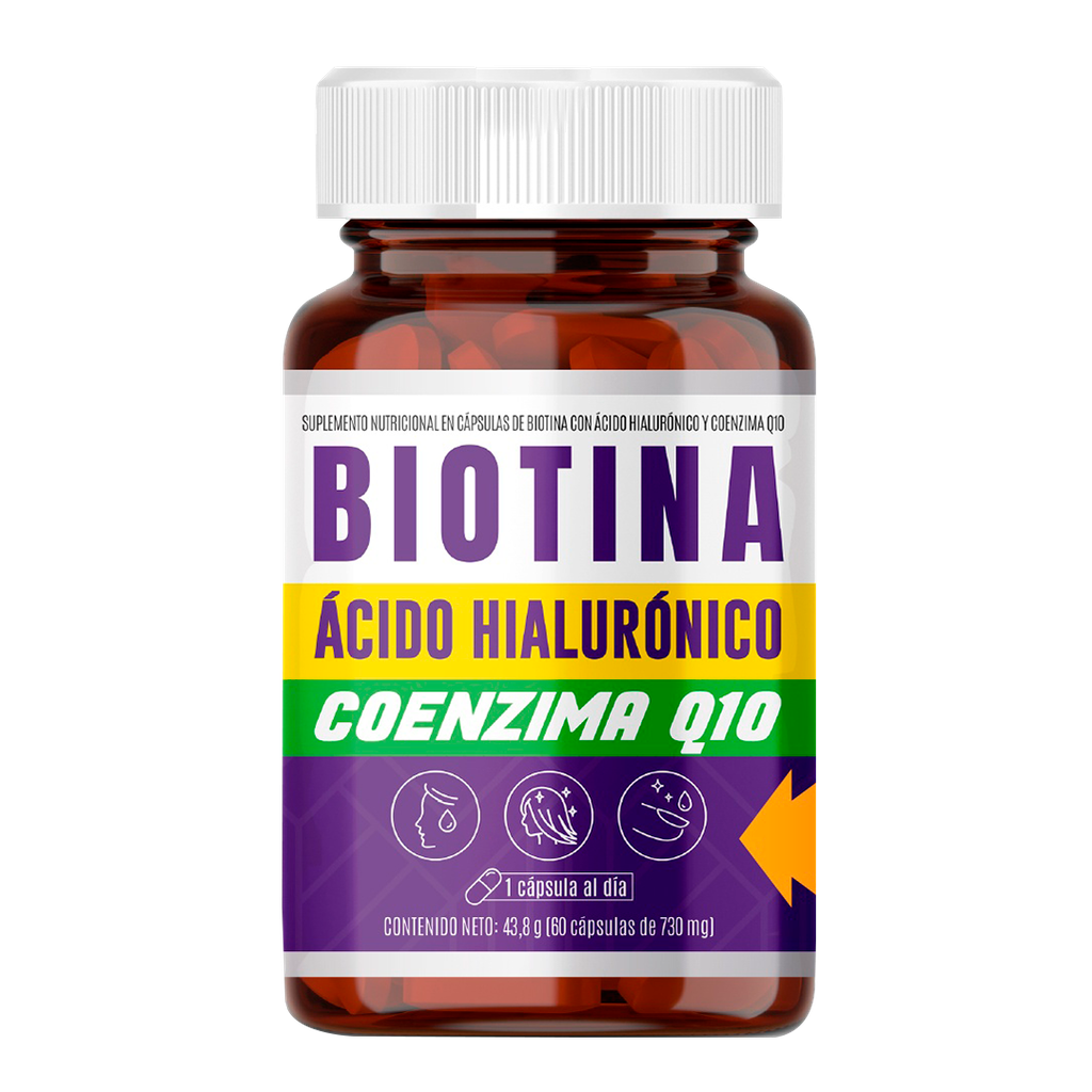 BIOTINA ACIDO HIALURONICO COENZIMA Q10 CAPSULAS X60 ZAPHIRE | El Arbolito