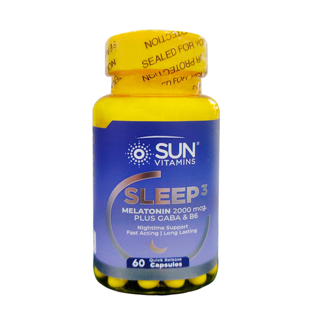 SLEEP3 MELATONIN 200MCG CAPSULAS X60 SUN VITAMINS | El Arbolito