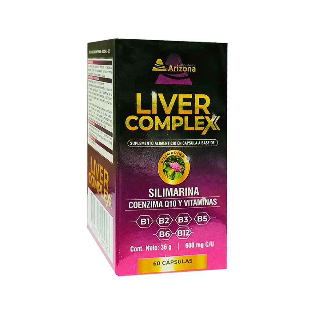 LIVER COMPLEX CAPSULAS X60 LABORATORIOS ARIZONA | El Arbolito
