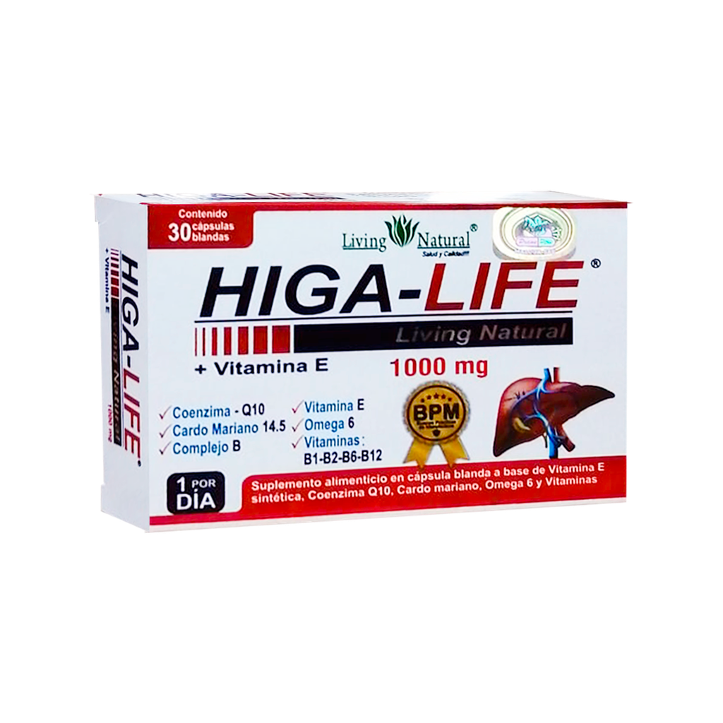 HIGA-LIFE CAPSULAS BLANDAS X30 LIVING NATURAL | El Arbolito