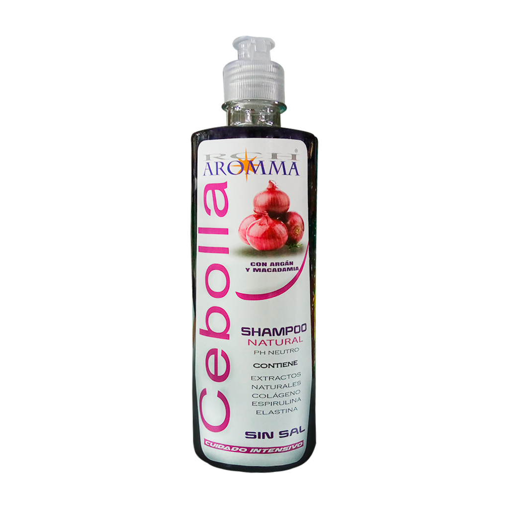 CEBOLLA SHAMPOO NATURAL SIN SAL 500ML AROMMA | El Arbolito