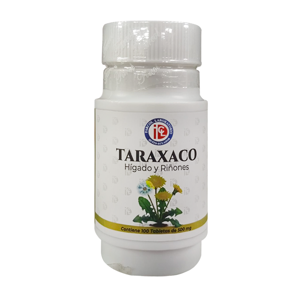 TARAXACO 500MG TABLETAS X100 FARCOL | El Arbolito