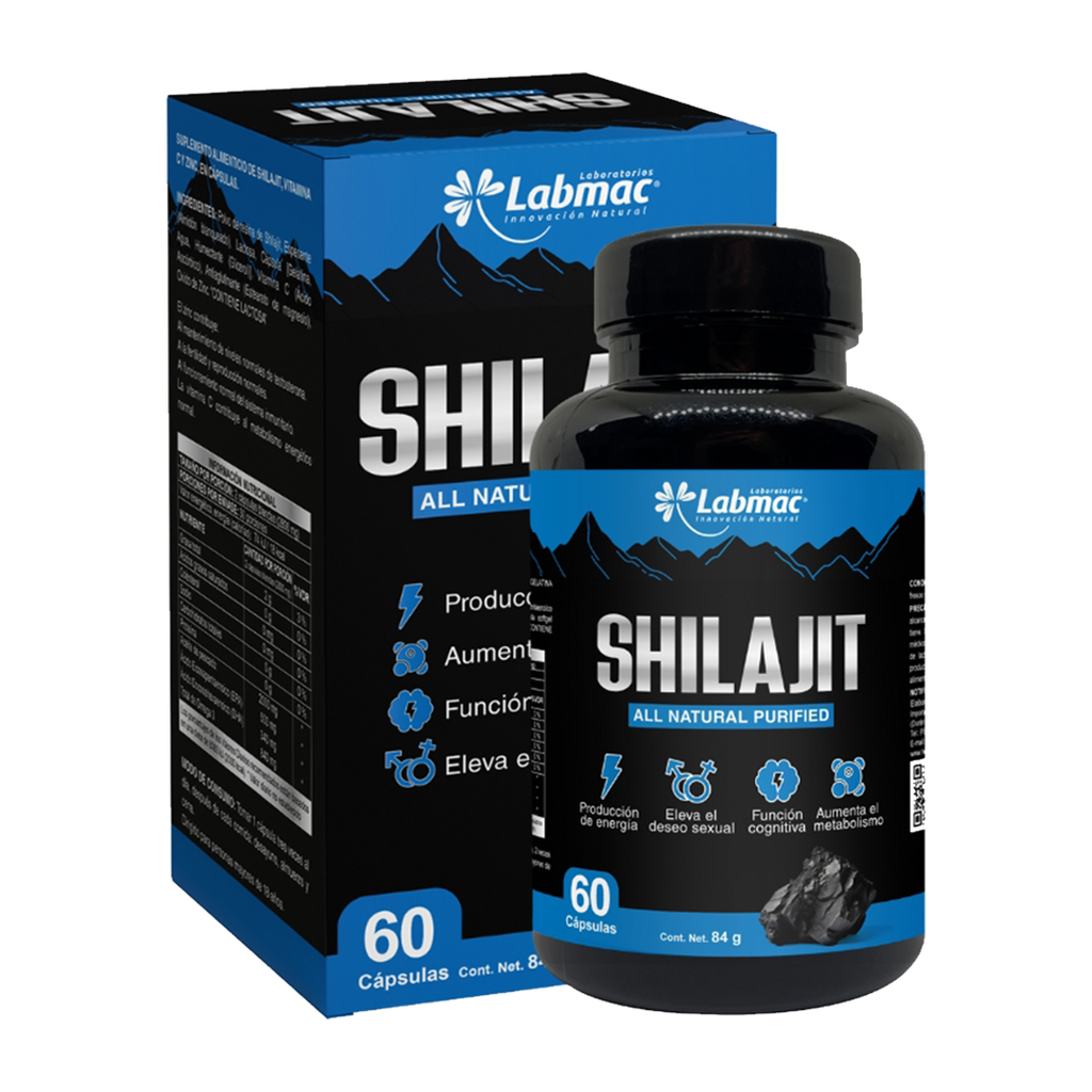 SHILAJIT FULVIC ACID 5% CAPSULAS X60+10 LABMAC | El Arbolito