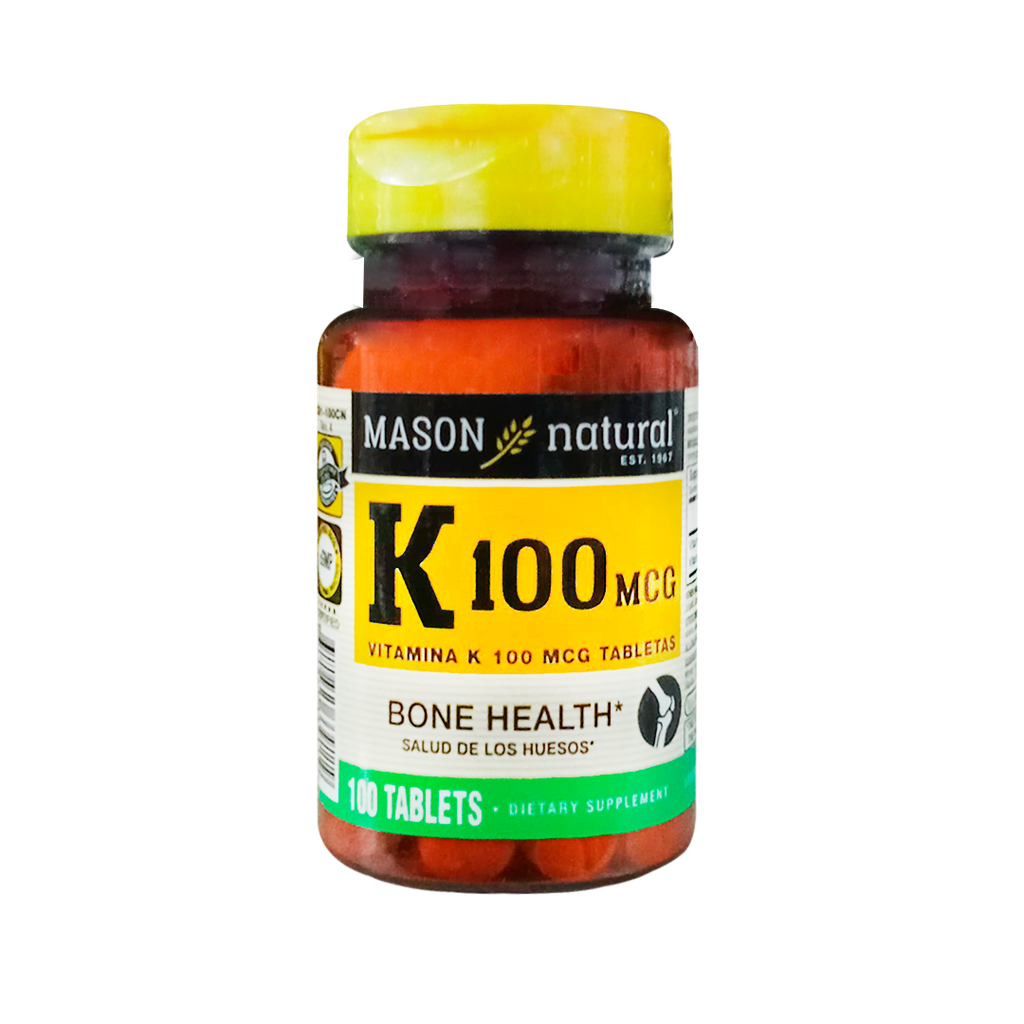 K100 VITAMINAS 100MG TABLETAS X100 MASON | El Arbolito