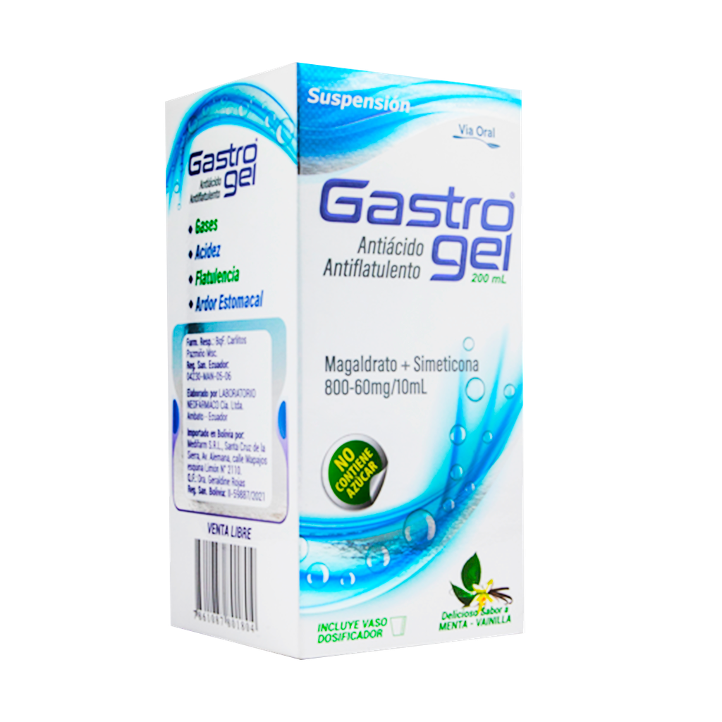 GASTROGEL SUSPENCION 240ML NEOFARMACO | El Arbolito