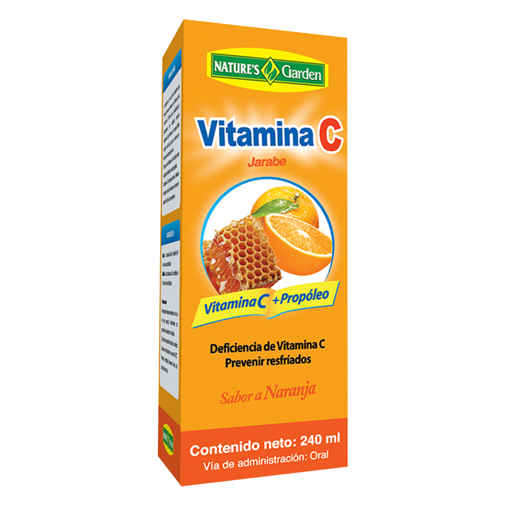 VITAMINA C JARABE DE 240 ML NATURES GARDEN | El Arbolito