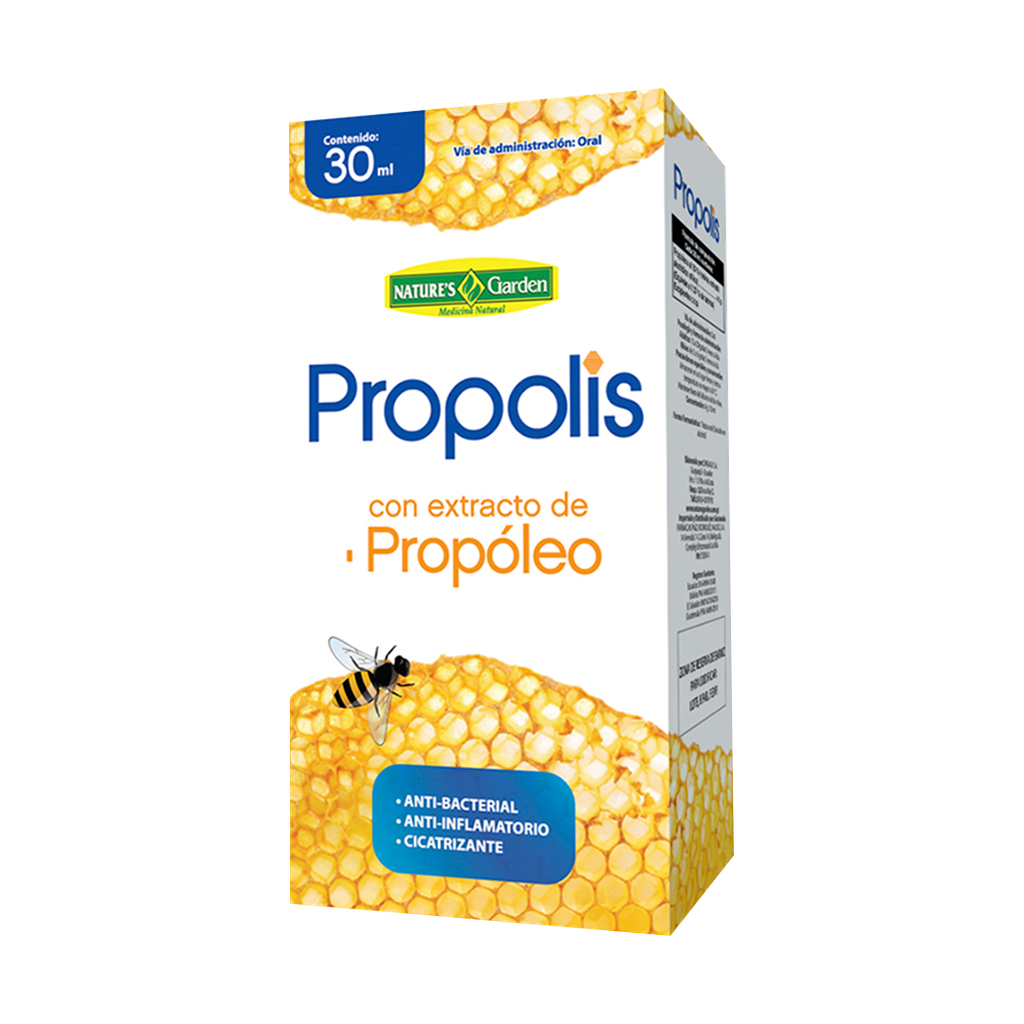 PROPOLIS PROPOLEO EXTRACT GOTAS 30ML NATURES GARDEN | El Arbolito