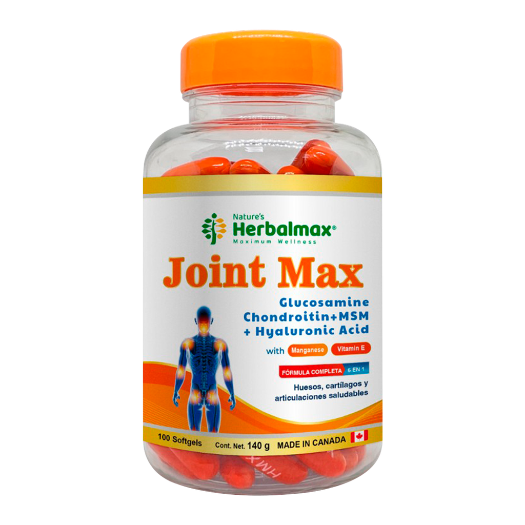 JOINT MAX GLUCOSAMINE SOFTGELS X100 NATURES HERBALMAX | El Arbolito