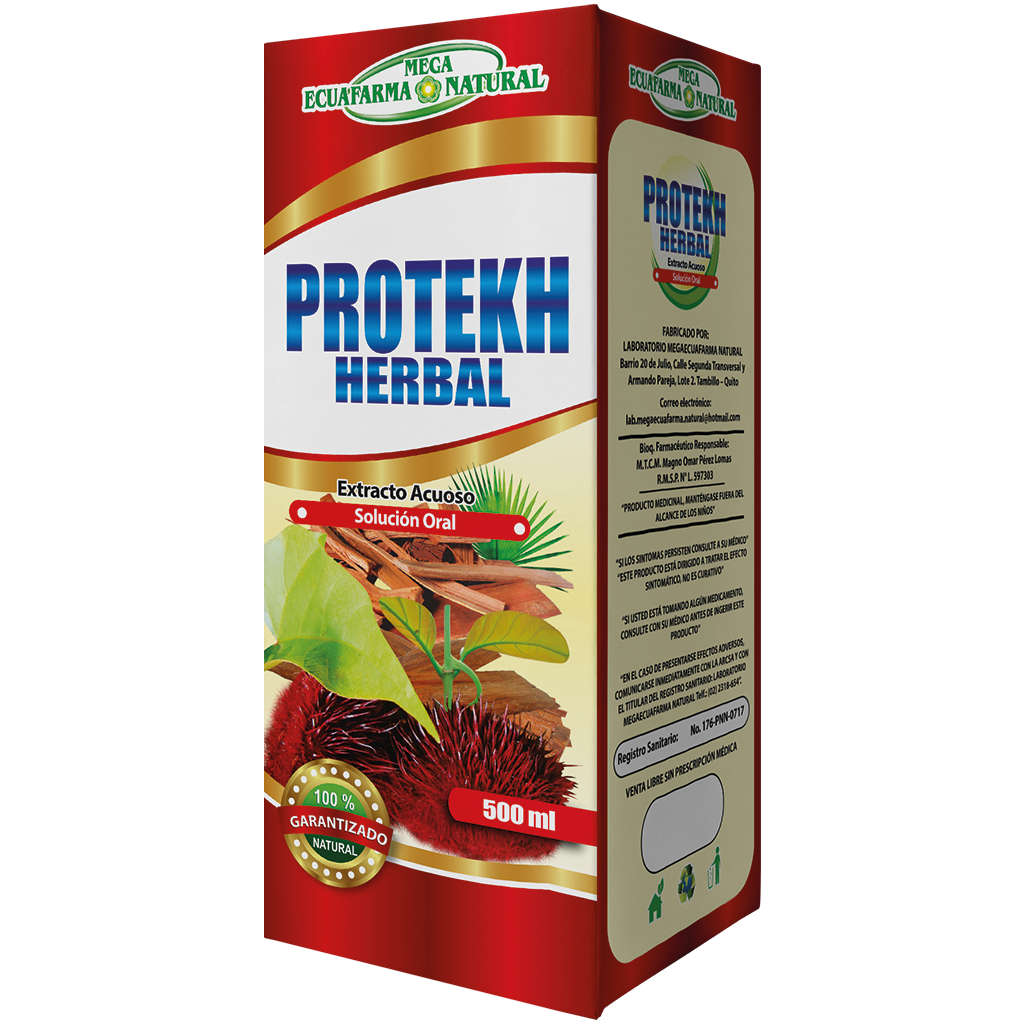 PROTEKH HERBAL SOLUCIÓN ORAL 500 ML MEGAECUAFARMA NATURAL | El Arbolito